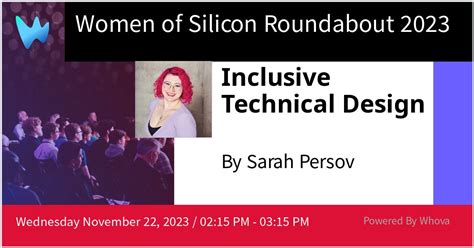 sarah persov on linkedin wosr23 whova