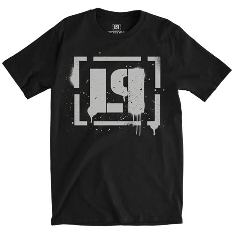 Lp Bracket Spray Logo Black Tee Linkin Park Store