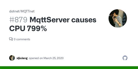 mqttserver causes cpu 799 · issue 879 · dotnet mqttnet · github