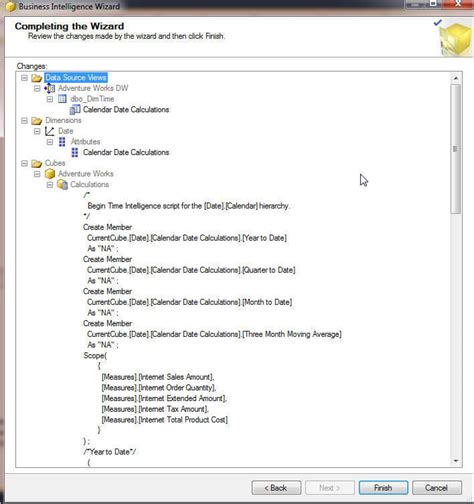 Ssas Time Account Dimension Intelligence