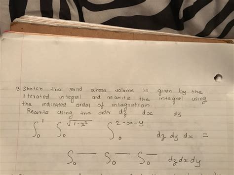 solved sketch the solid whose volume is given by the i