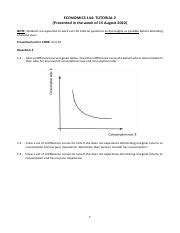Economics Tutorial Pdf ECONOMICS TUTORIAL Presented In The Week Of August
