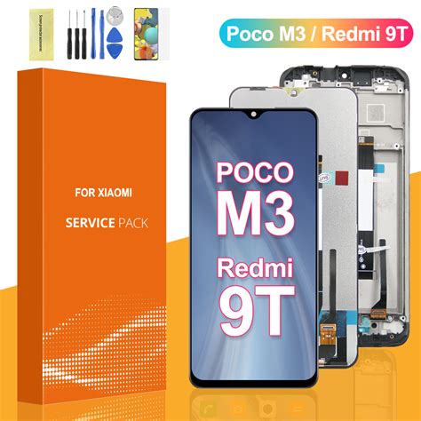For Xiaomi Redmi 9T POCO M3 LCD Display Touch Screen Digitizer ...