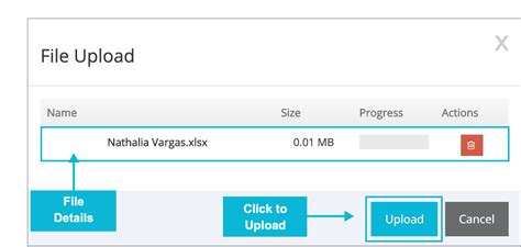 upload and process a bulk request file