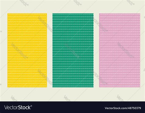 Set Of Seamless Haftone Retro Pattern Background Vector Image