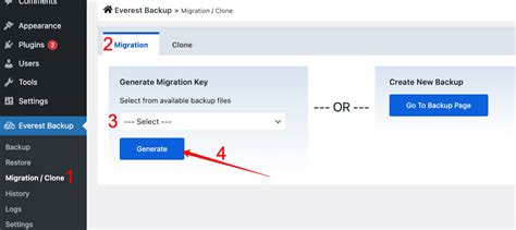How To Migrate Clone Your Website Everest Backup Documentation