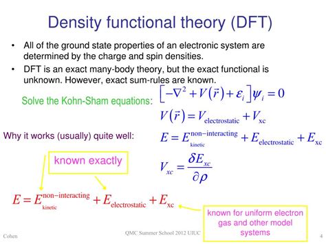 Ppt Introduction To Density Functional Theory Ronald Cohen Geophysical Laboratory Powerpoint