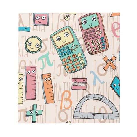 Happy Math Notepad Zazzle Math Note Pad Graphing Calculators