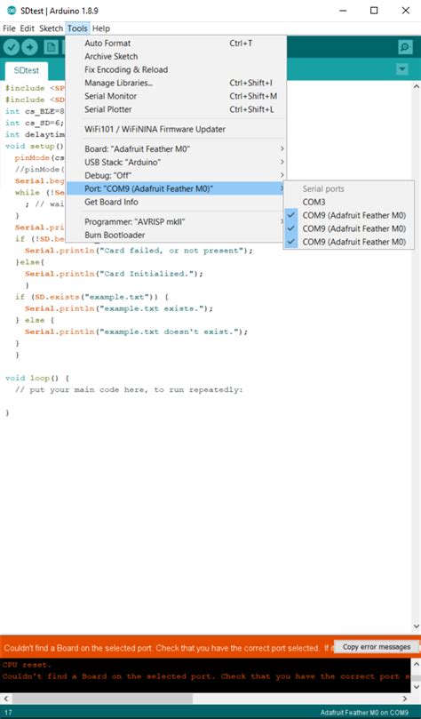 Arduino Ide Why Is The Ide Not Able To Find The Board Despite It Being Clearly Seen And
