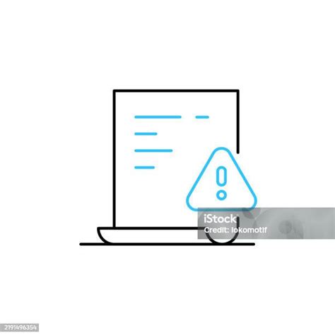 경고 편지 편집 가능한 획이 있는 두 가지 색상의 선 아이콘입니다 아이콘은 웹 디자인 모바일 앱 Ui Ux 및 Gui 디자인에