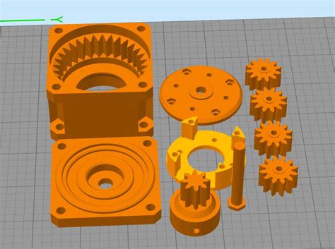Планетарный редуктор для шагового двигателя Nema 23 CNC 3D Модель $30 ...