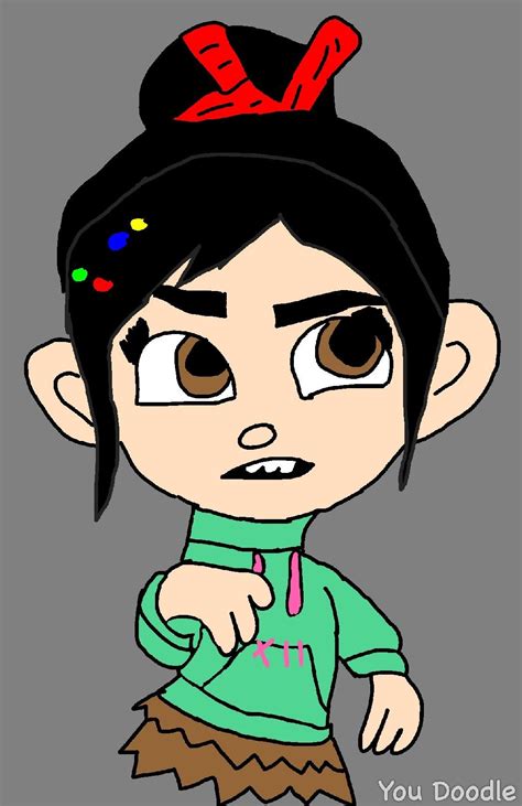 Vanellope Drawing 52 Colored By Havinghope5 On Deviantart Drawings Art Drawings Artwork