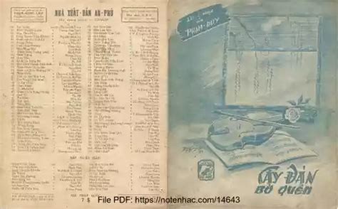 Sheet Nhạc Cây đàn Bỏ Quên Pdf Chuẩn Free Pdf Midi Download
