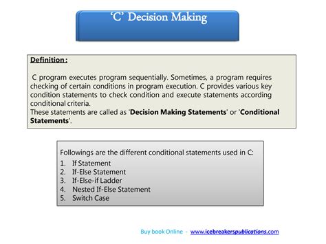 SOLUTION Decision Making Statement In C Studypool SOLUTION Decision Making Statement In C Studypool