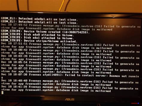 database disk image is malfunctioned please help truenas community