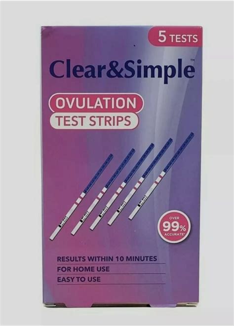 Clear And Simple Ovulation Test Strips Easy Home Ovulation Test