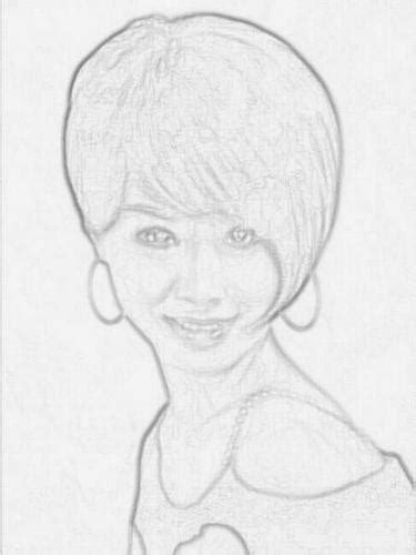 短卷发怎么画简笔画 简笔画图片大全 普车都