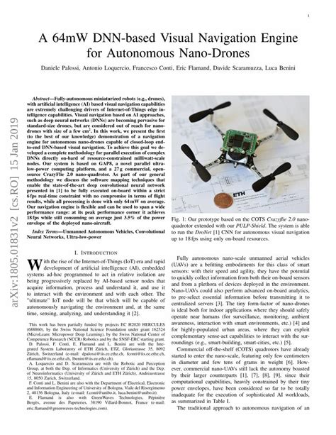 PDF Ultra Low Power Deep Learning Powered Autonomous Nano And Information Engineering Of