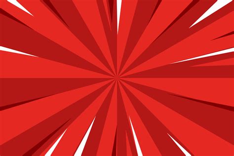 Radial Red Speed Lines For Comic Books Explosion Backgroundvector