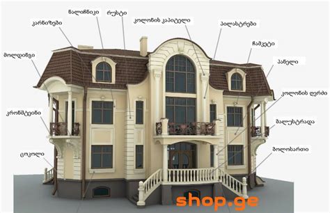 კარნიზები კოლონები