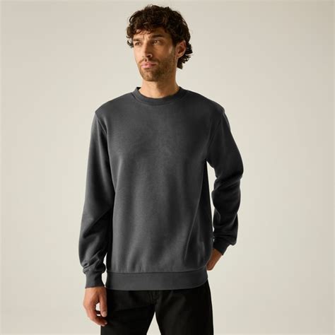 Mens Pro Sweatshirt Solid Grey Regatta