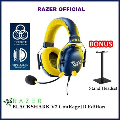 Jual Razer Blackshark V2 Courage Jd Edition Headset Black Shark Couragejd Shopee Indonesia