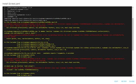 Module Tca9548acpp · Issue 3215 · Esphomeissues · Github