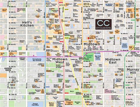 Printable Times Square Map