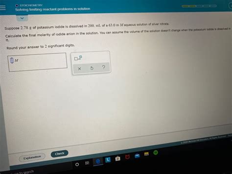 Solved O STOICHIOMETRY Solving Limiting Reactant Problems In Chegg