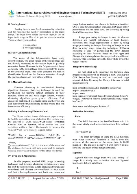 Fruit Disease Detection And Classification Using Artificial