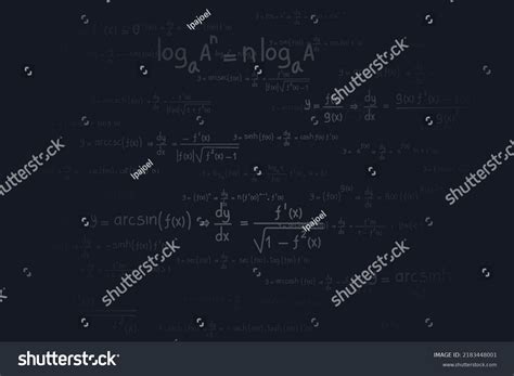 Logarithmic Derivative Trigonometric Logarithmic Hyperbolic Inverse Stock Vector Royalty Free