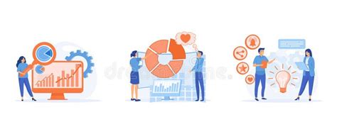 Targeting Strategy Concept Marketing Research Stock Vector