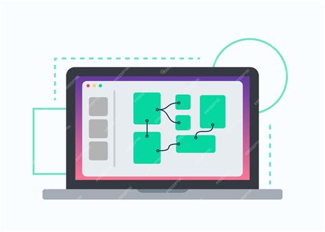 Premium Vector User Interface And Experience Design Ui Ux On Laptop
