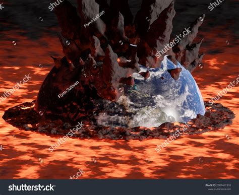 3d Rendering Planet Earth Exploding Space Stock Illustration 2007461918 Shutterstock