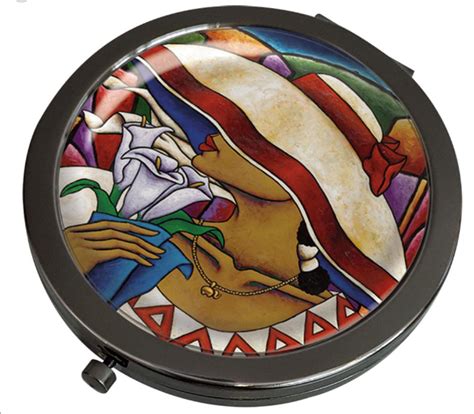Compact Mirror Case I Am Powerful Delta Inspired Delta Sigma Theta