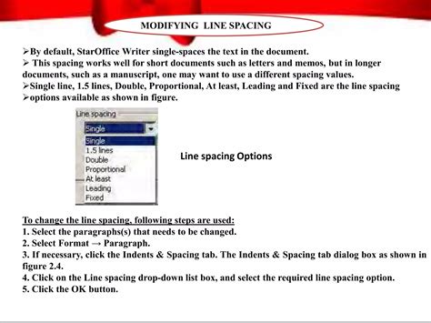 Modifying Line Spacing Rdsivakumar Ppt
