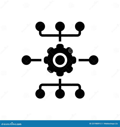 Black Solid Icon For System Network And Server Stock Illustration Illustration Of Server