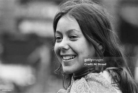 Headshot Of British Actress Jenny Agutter Wearing A Paisley Scarf In