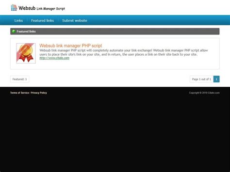 Websub Link Manager PHP Script By Citak Codester