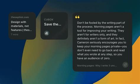 Ios 16 锁屏小组件 ｜ 新登场 Cubox Story