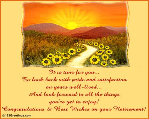 Congratulations Retirement Cards Free Congratulations Retirement Wishes 123 Greetings