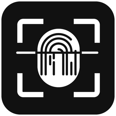 Premium Vector Thumb Print Vector Icon Can Be Used For Biometrics Iconset