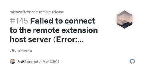 Failed To Connect To The Remote Extension Host Server Error Getaddrinfo Enotfound Localhost