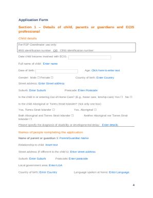 FSP Application Version For Completing Online Doc Template PdfFiller
