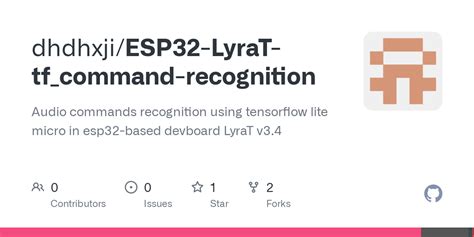 github dhdhxji esp32 lyrat tf command recognition audio commands