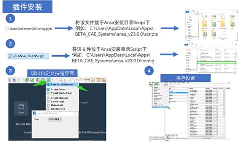 Ansa插件 有限元自动重心平衡 仿真秀图纸模型
