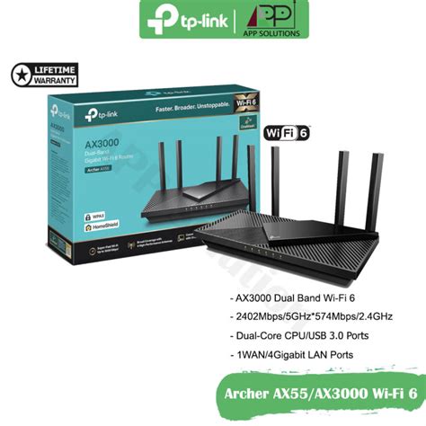 Tp Link Wi Fi Router Dual Band Gigabit Ax Archer Ax Ax Lifetime App