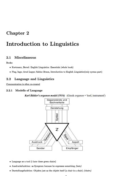 First Lecture Vorlesungsnotizen 1 Introduction To English