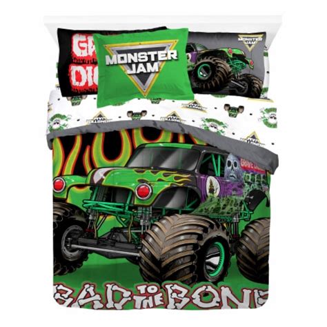 Sunny Side Up Monster Jam Grave Digger Bed Set Twin Frys Food Stores