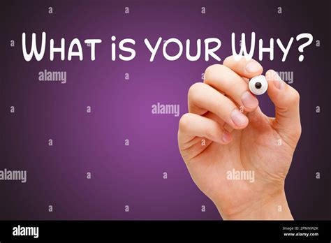 Hand Writing Existential Question What Is Your Why Concept About